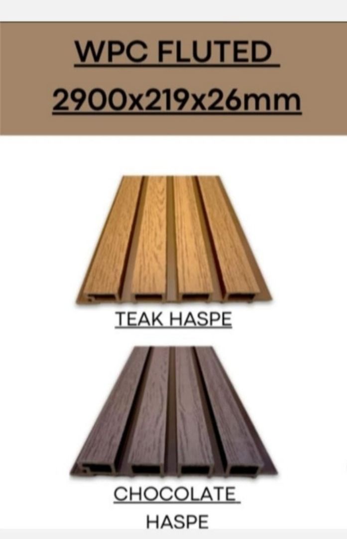 wpc outdoor tubular and fluted panels, Furniture & Home Living ...