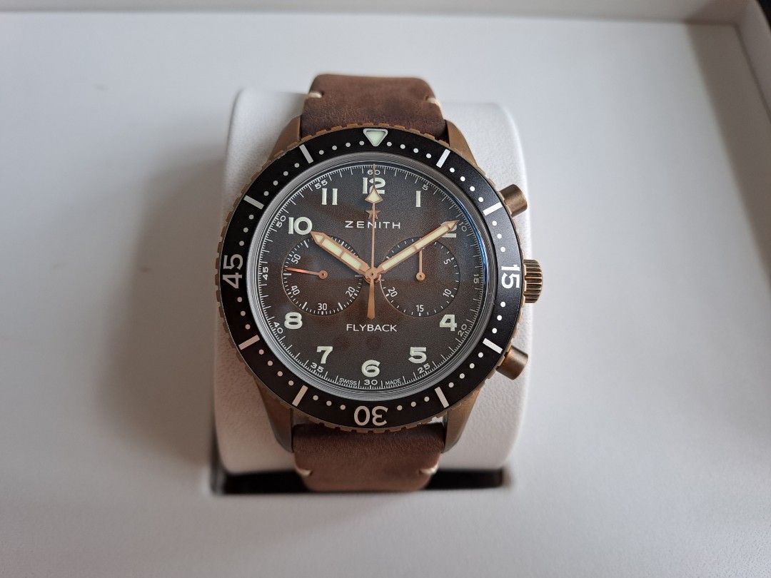 Zenith Pilot Cronometro Tipo CP-2 Flyback Bronze, Luxury, Watches on ...