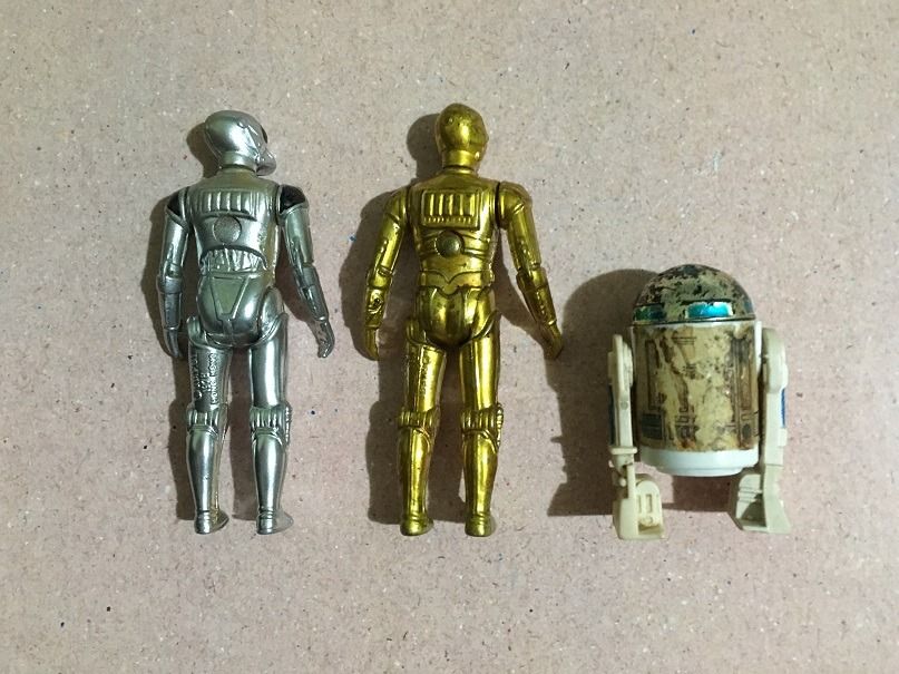 1977 r2d2 and c3po Starwars Vintage 12back Kenner star wars figure VT ...