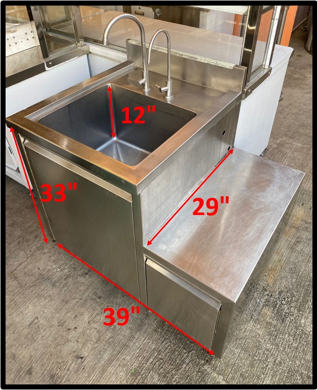 1 BOWL SINK W/SIDE / SINKI 1 LUBANG, Furniture & Home Living ...