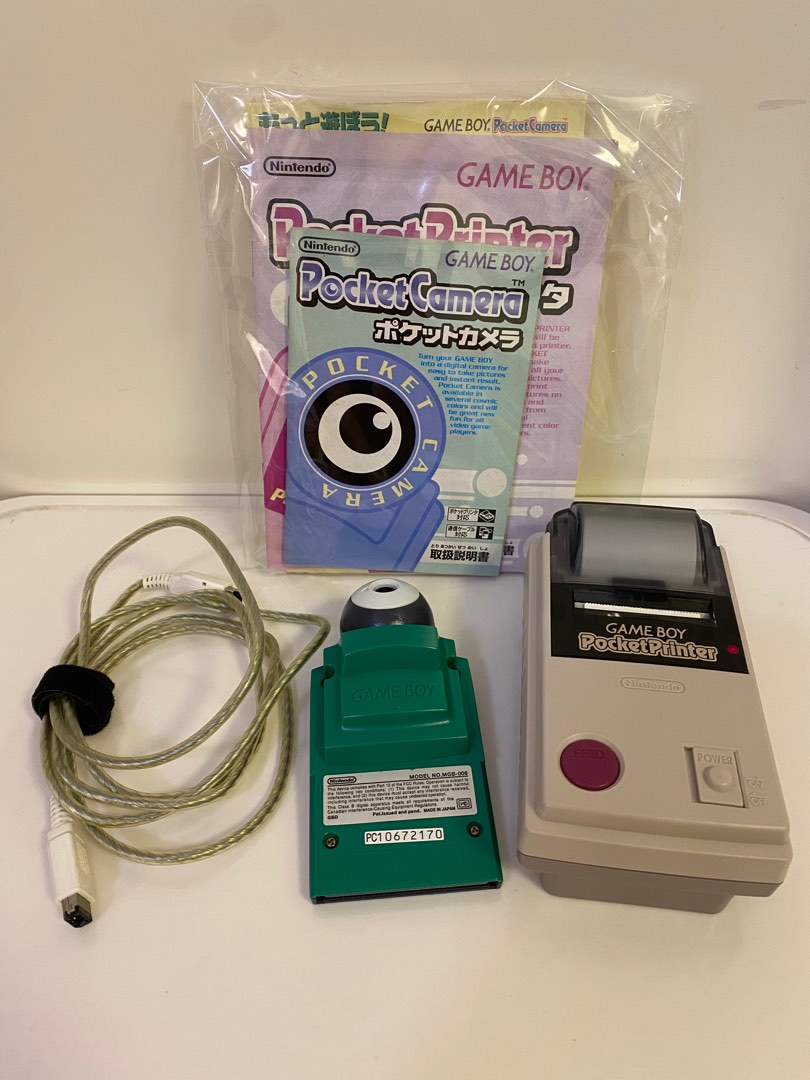 任天堂 Game Boy Pocket Camera Printer 相機 打印機 Gameboy 日版 綠色, 電子遊戲, 電子遊戲 ...
