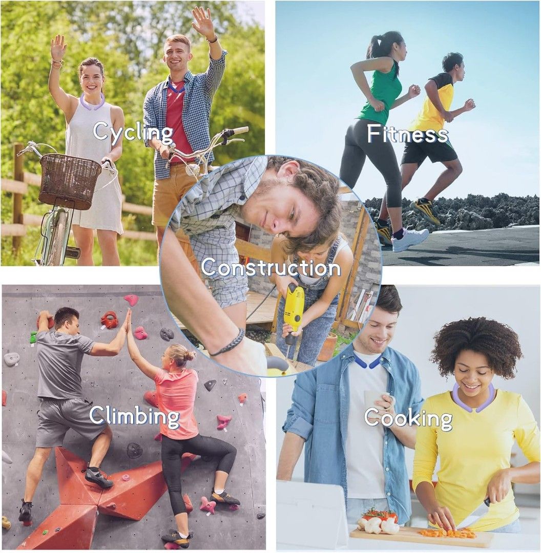 可重複使用的 PCM 材質冷卻頸環 冷卻頸管 穿戴式冷卻頸帶 - 一種尺寸和顏色 rttckp Reusable PCM Material ...