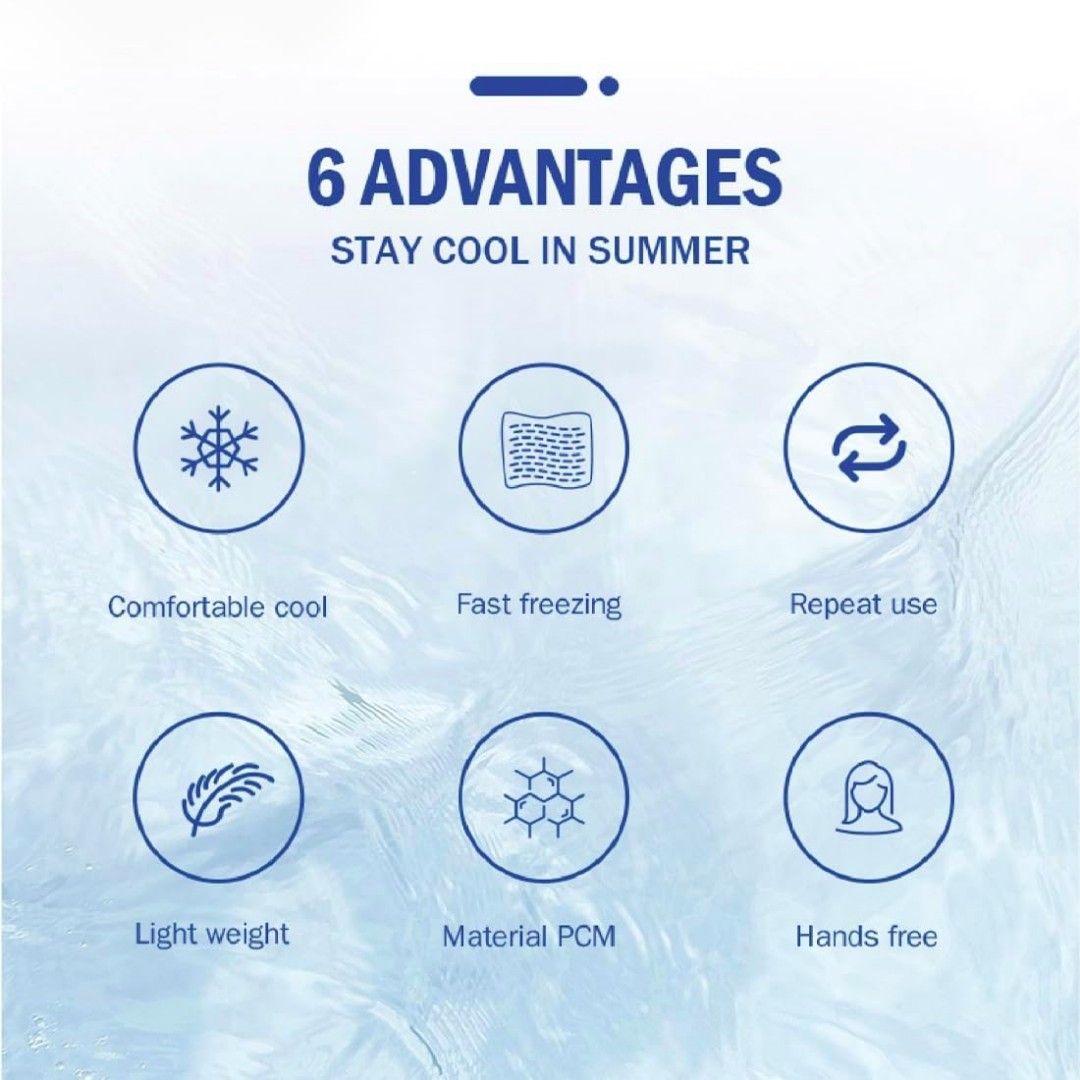 可重複使用的 PCM 材質冷卻頸環 冷卻頸管 穿戴式冷卻頸帶 - 一種尺寸和顏色 rttckp Reusable PCM Material ...