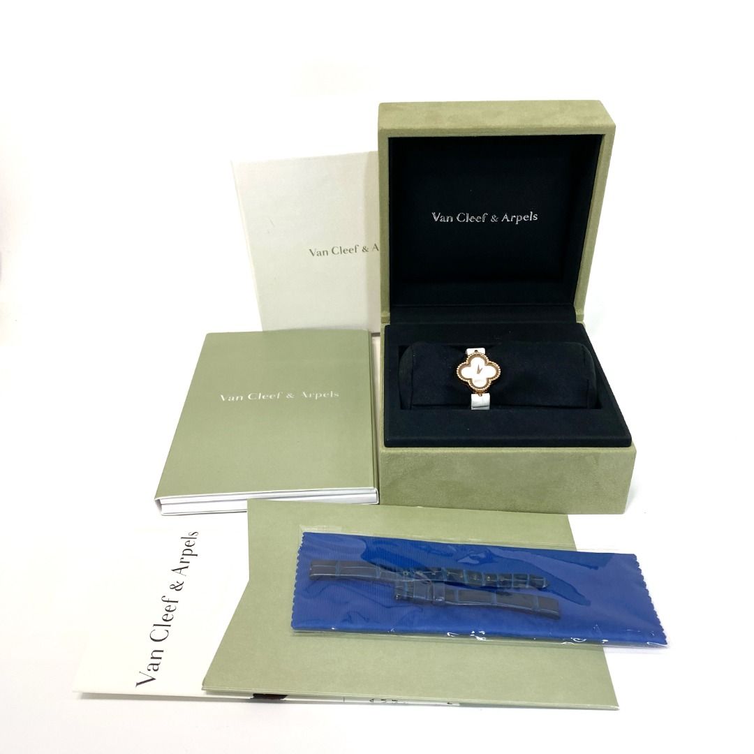 Van Cleef & Arpels 梵克雅寶 VCA Sweet Alhambra 23 18K Rose Gold Mother of ...