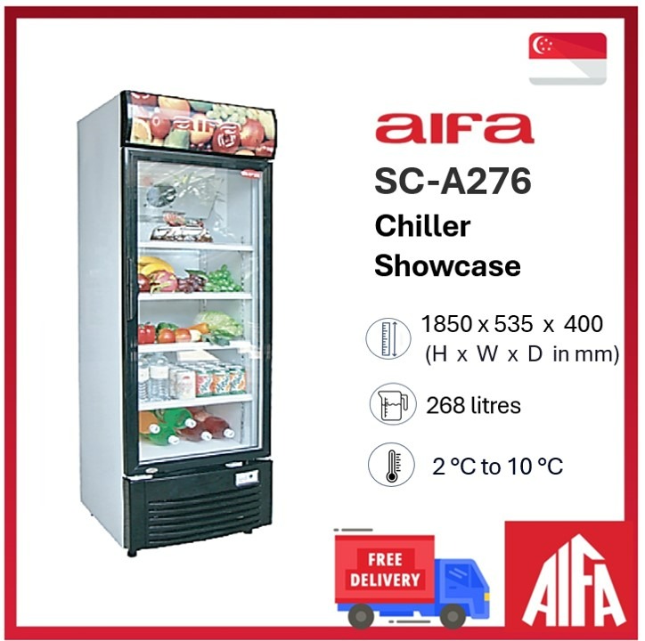 Aifa SC-A276 268L Chiller Showcase, TV & Home Appliances, Kitchen ...