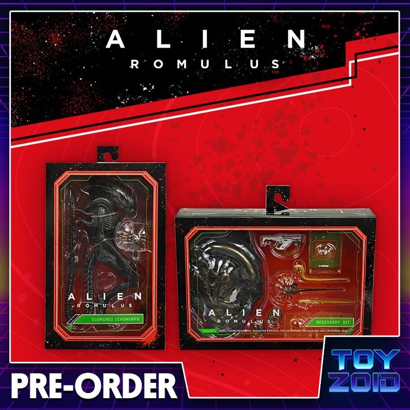 Alien: Romulus Ultimate Scorched Xenomorph & Accessory Set Bundle ...