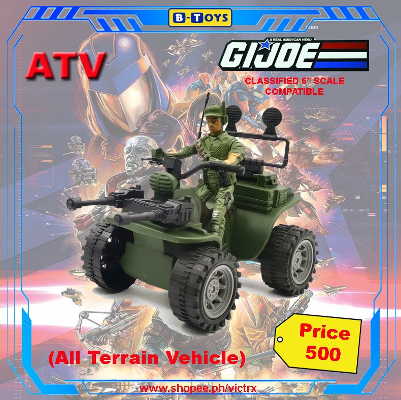 ATV (All Terrain Vehicle) Compatible with GI JOE Classified 6" Figures ...
