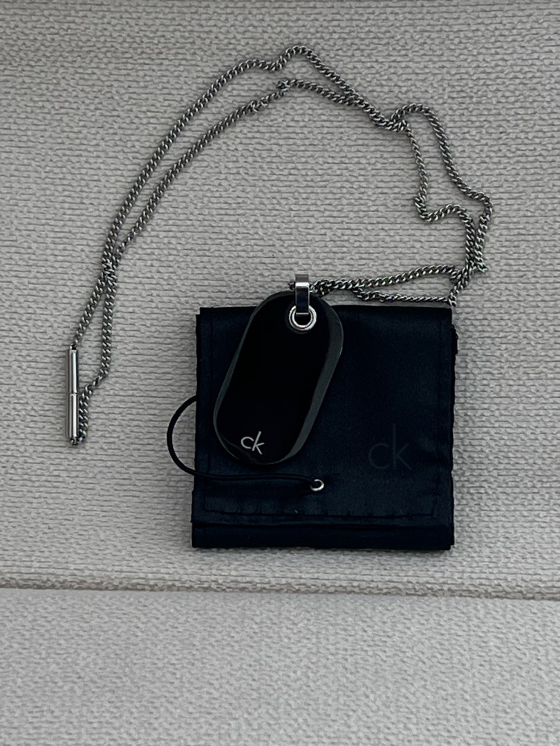 Authentic CK Calvin Klein Stainless Steel Unisex Necklace, Men's ...