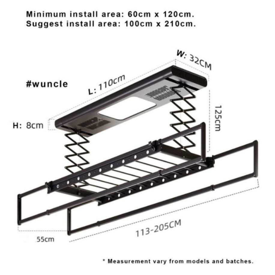 Automatic Laundry Rack / Electric Drying Rack / Smart Clothes Hanger ...