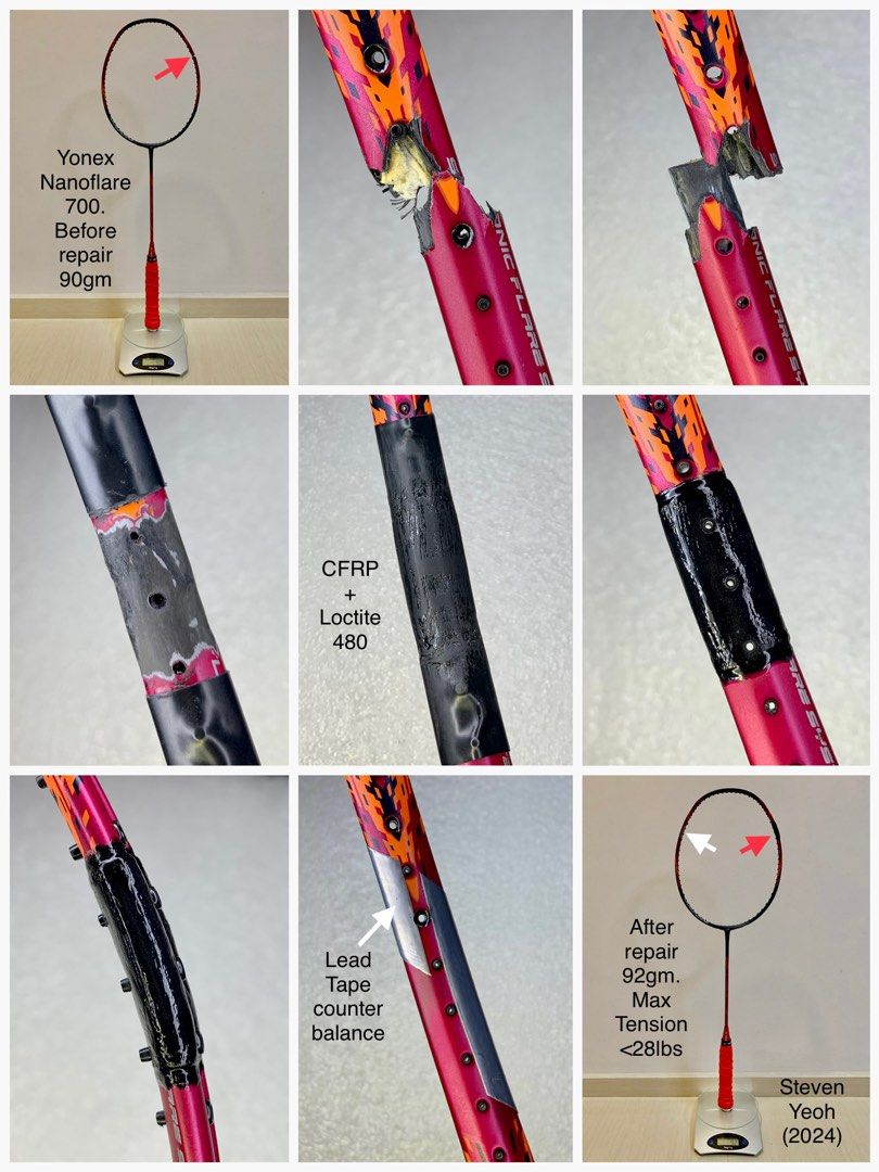 Badminton Racquet Repair Services, Sports Equipment, Other Sports ...