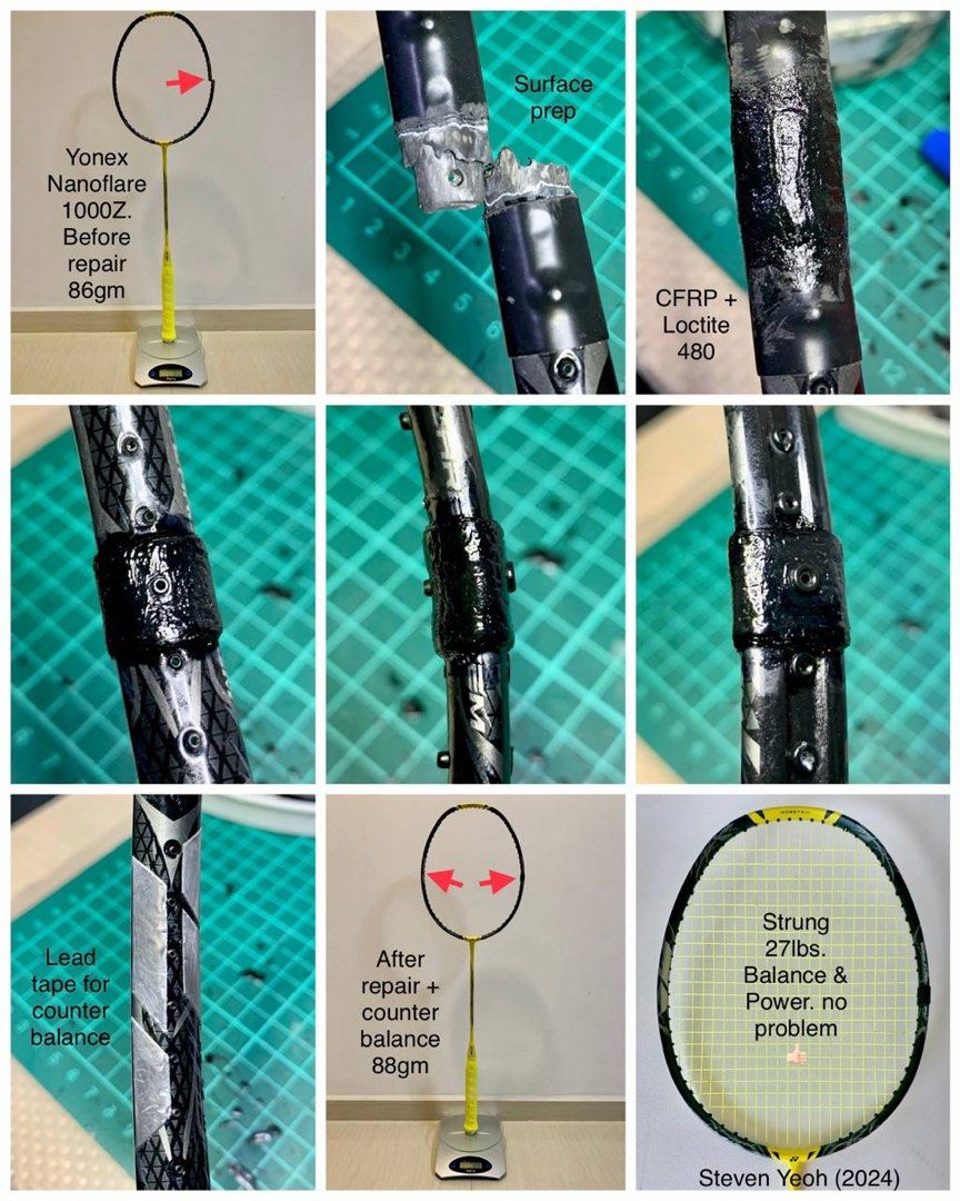 Badminton Racquet Repair Services, Sports Equipment, Other Sports ...