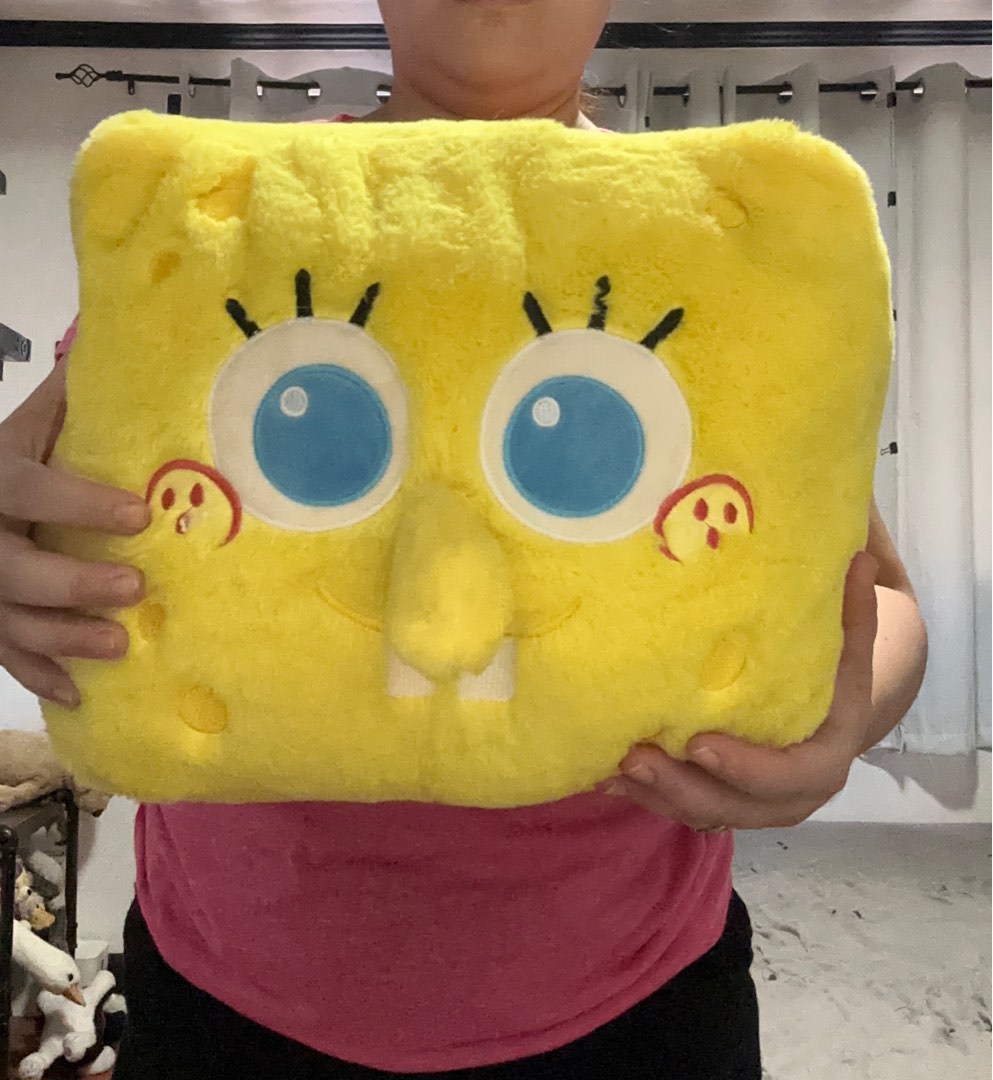BIG! NEW! Spongebob pillow / Spongebob stuff toy, Hobbies & Toys, Toys ...