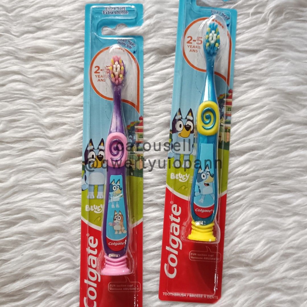 Bluey Toothbrush Colgate, Babies & Kids, Bathing & Changing, Baby ...