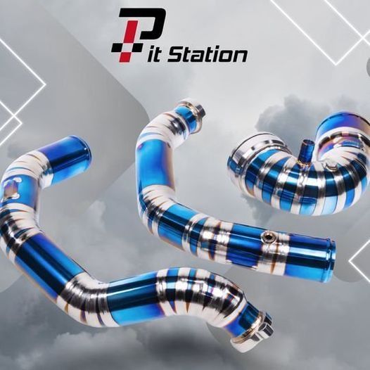 BMW F80 M3 S55 Engine ApexBuilt Style Titanium Front Mount Intake Kit ...