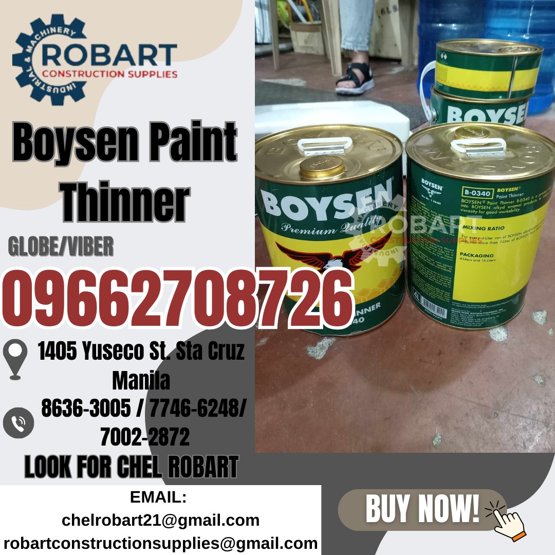 BOYSEN PAINT THINNER, Commercial & Industrial, Construction Tools ...