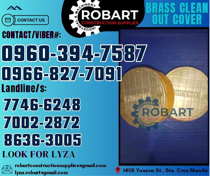 Brass Clean Out Cover, Commercial & Industrial, Construction Tools ...