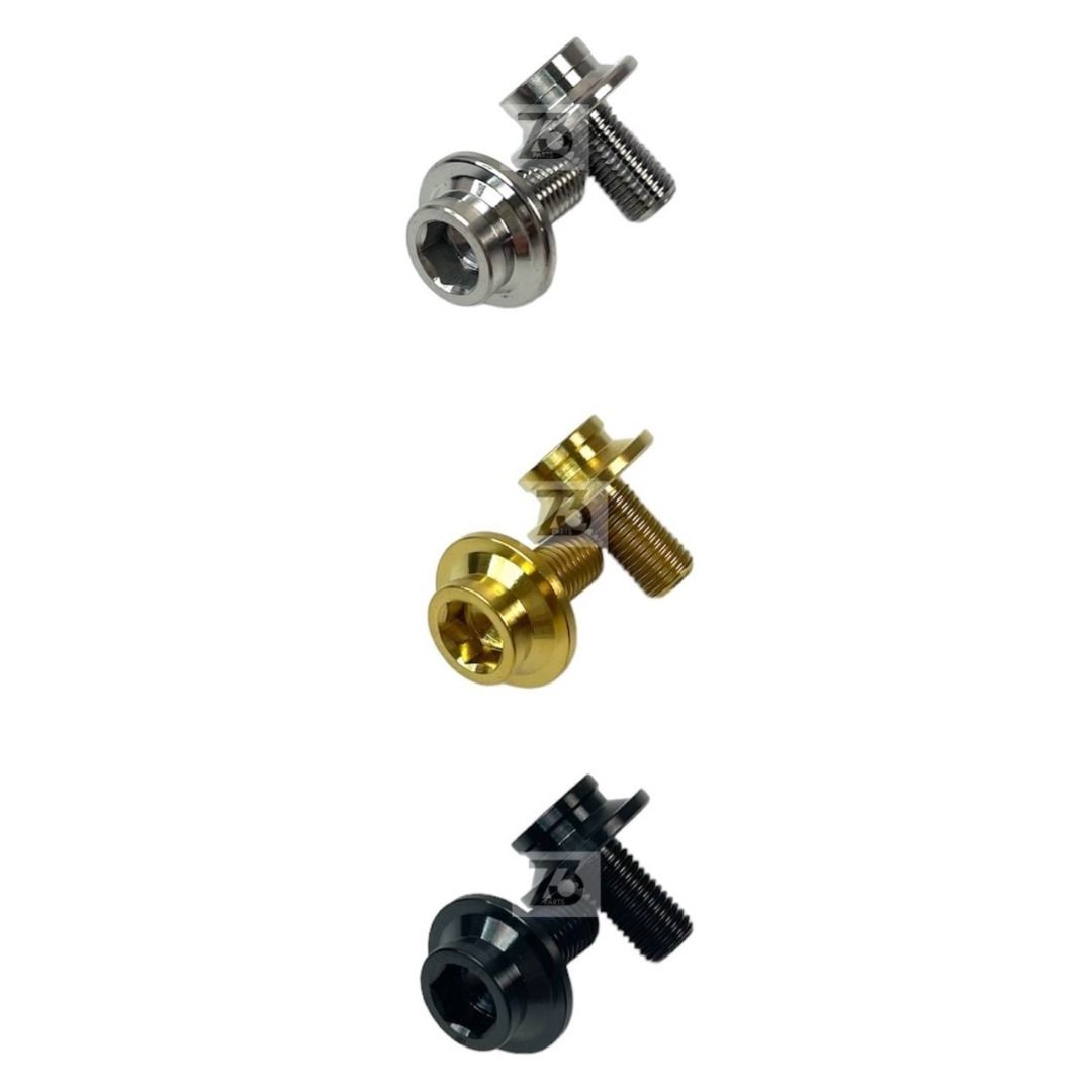 C82 - Square Taper Titanium Crank Bolts And Extractor Sleeve For A/C/P ...