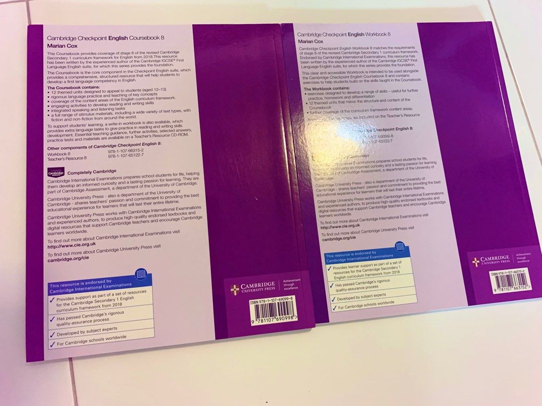 Cambridge Checkpoint English 8 : Coursebook / Workbook, Hobbies & Toys ...