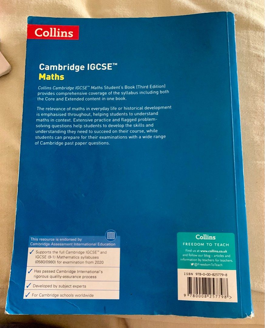 Cambridge IGCSE Math Textbook, Hobbies & Toys, Books & Magazines ...