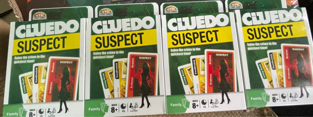 Cluedo Card Game, Hobbies & Toys, Toys & Games on Carousell