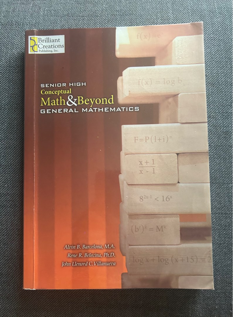 CONCEPTUAL MATH & BEYOND - GENERAL MATHEMATICS, Hobbies & Toys, Books ...