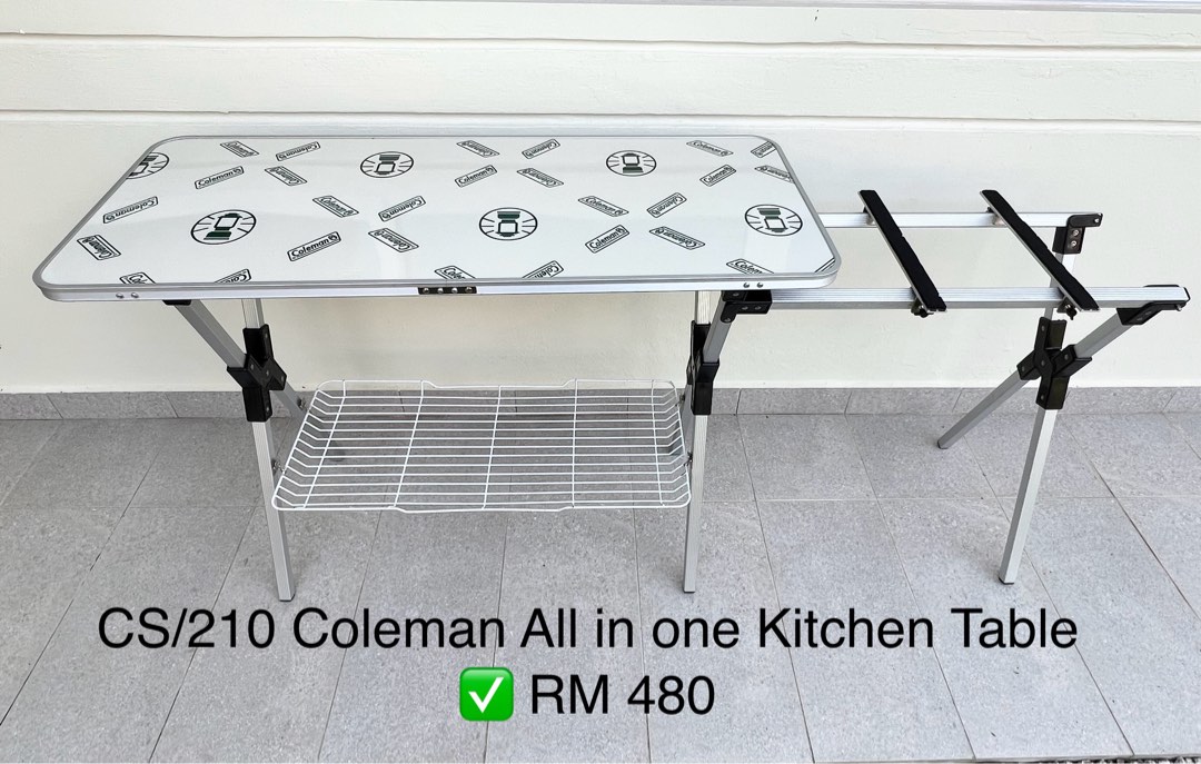 CS/210 Coleman All in one Kitchen Table RM 480, Sports Equipment ...