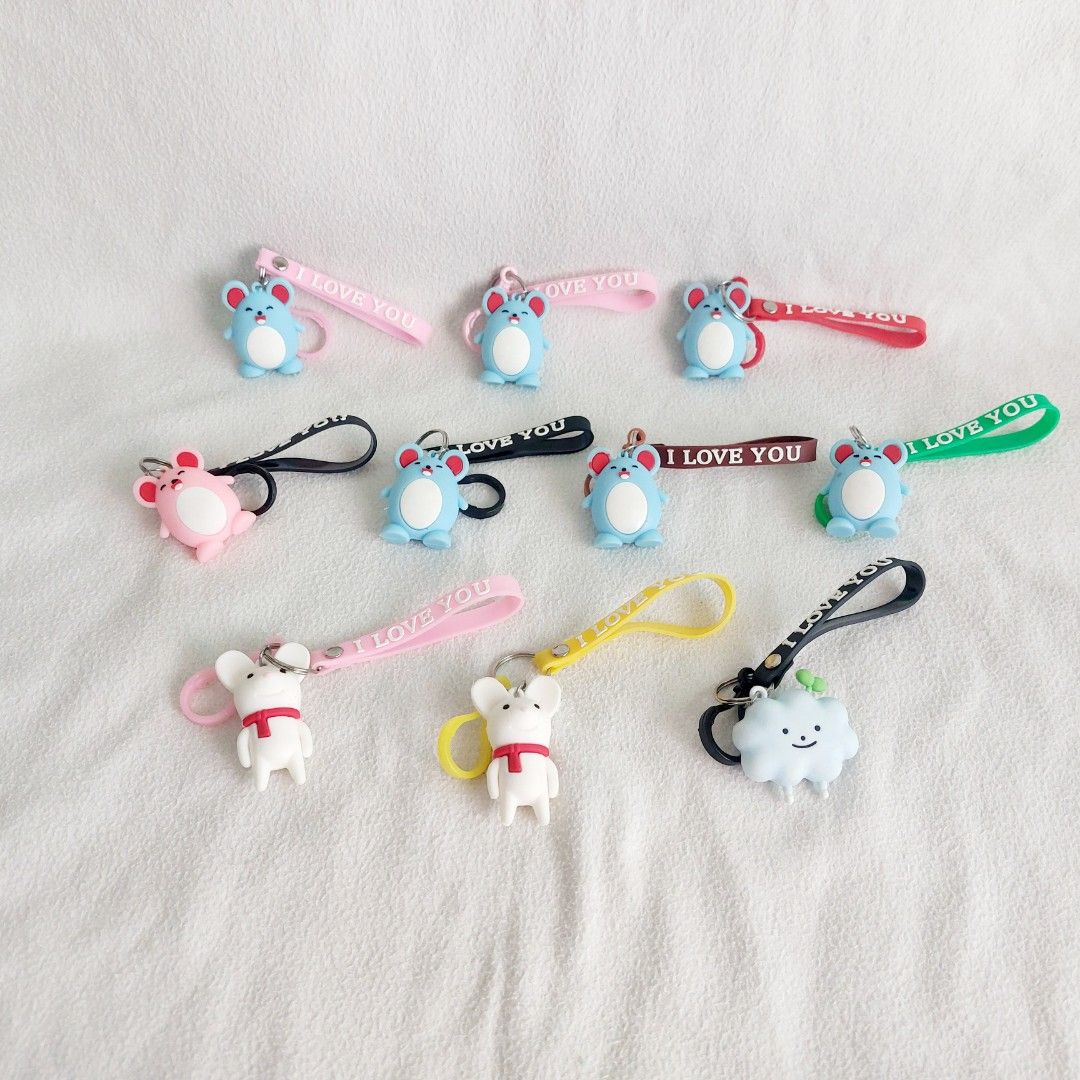 Cute Cartoon Keychain I Love You Bag Pendent, Hobbies & Toys ...