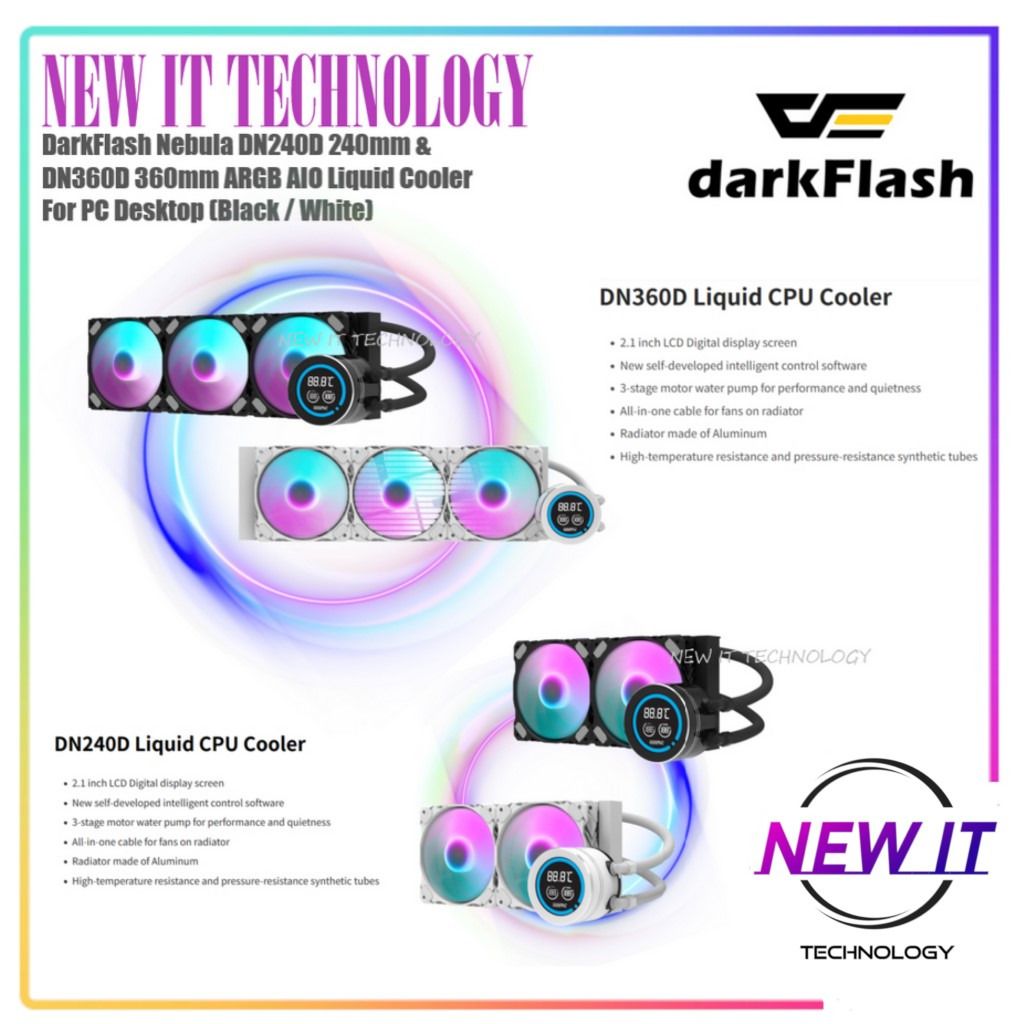 DarkFlash Nebula DN240 & DN360 & DN240D & DN360D LCD & Twister DX240 V2 & DX480 V2.6 & Wave ...