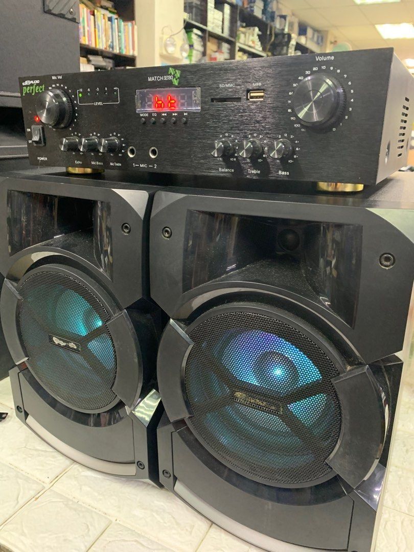 DbAudio Perfect Match Set 80 300watts x2 Max Power Amplifier Bluetooth ...