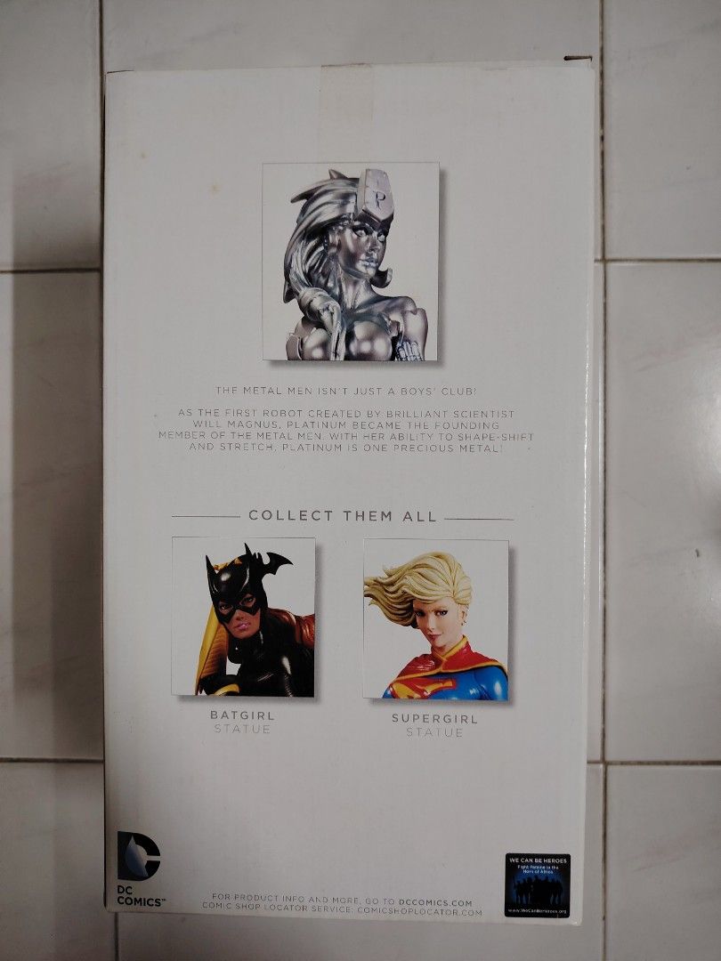 DC COLLECTIBLES DC COMICS COVER GIRLS METAL MEN PLATINUM STATUE ...