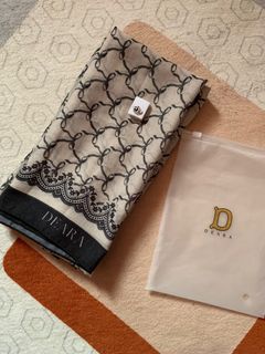 Deara Monogram in Mocha, Women's Fashion, Muslimah Fashion, Hijabs on ...