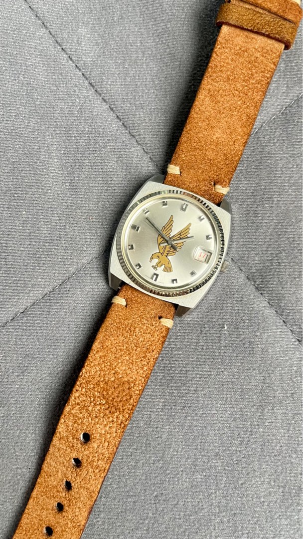 Eagle logo vintage Swiss watch, Luxury, Watches on Carousell