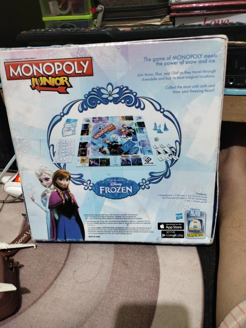 Hasbro Monopoly Junior Game edition Frozen, Toys & Collectibles, Mainan ...