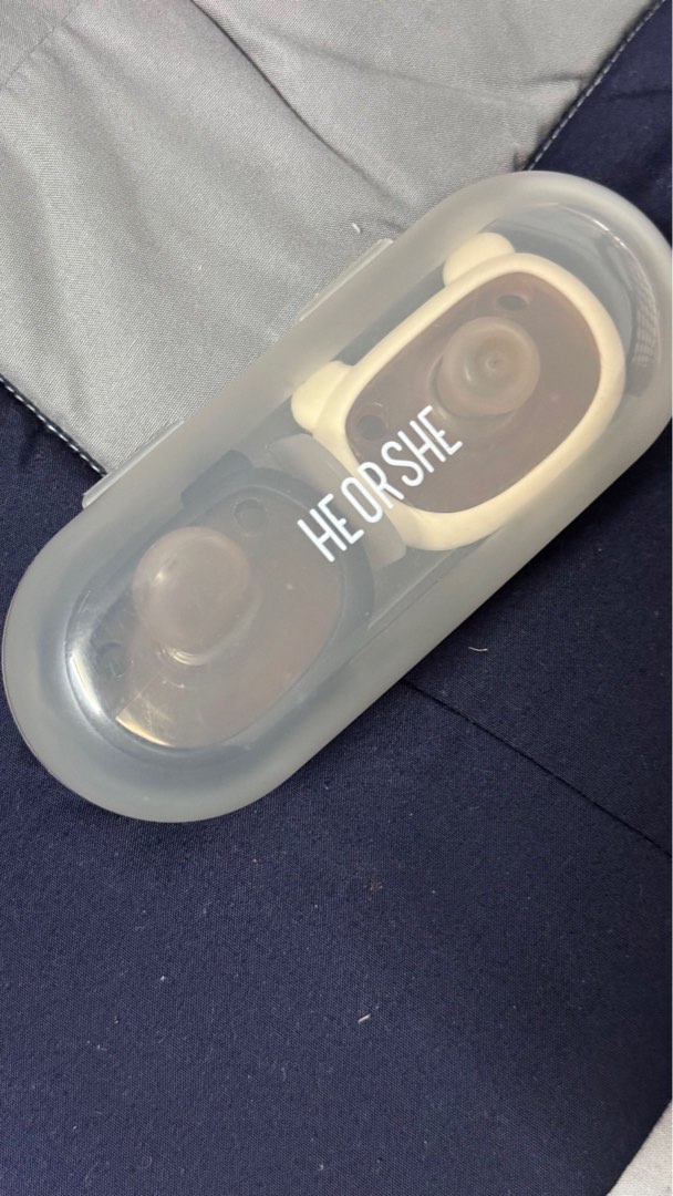 He or She pacifier, Babies & Kids, Nursing & Feeding, Soothers ...