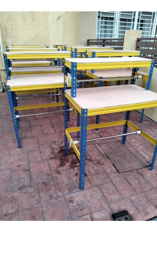 Heavy duty packaging table online seller packing table boltless rack ...