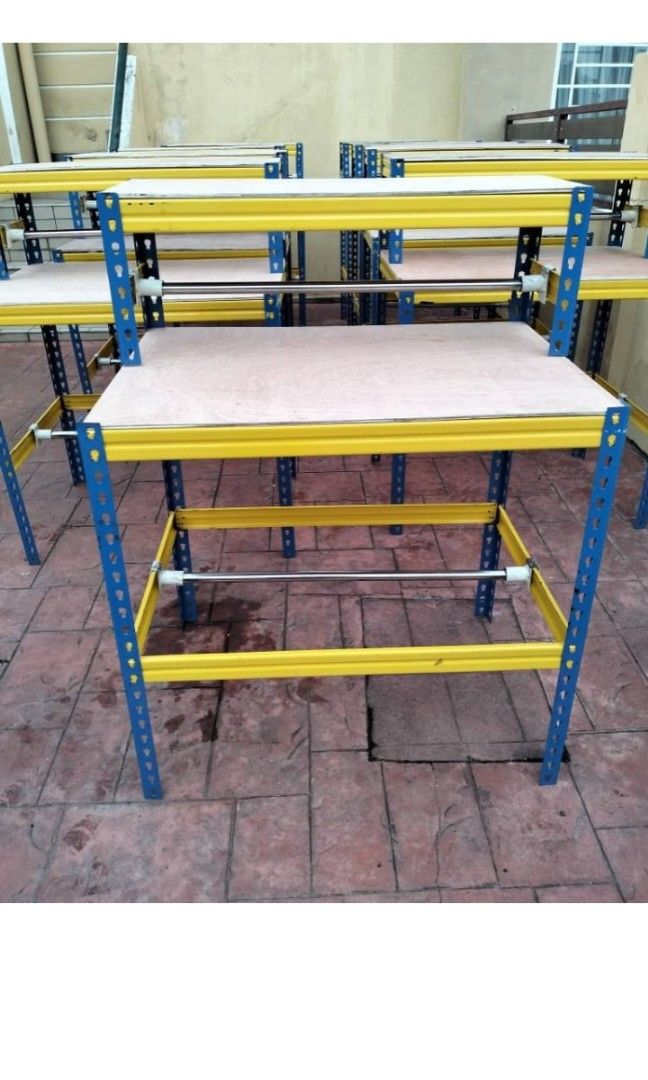 Heavy duty packaging table online seller packing table boltless rack ...