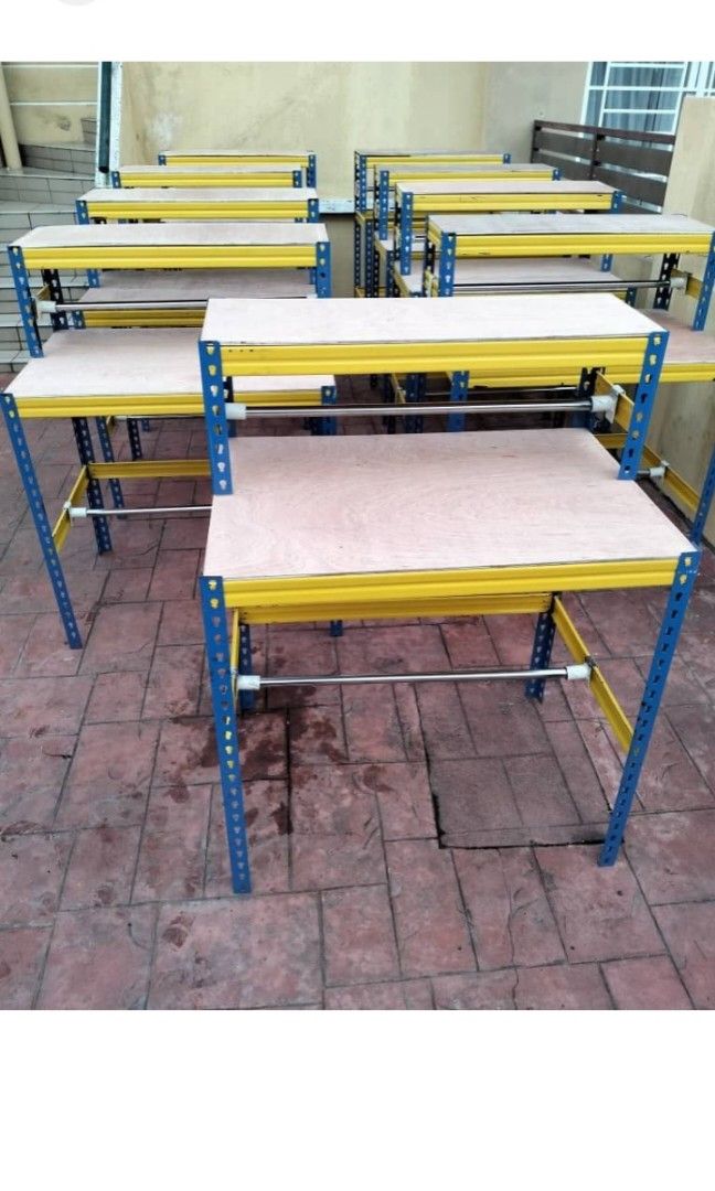 Heavy duty packaging table online seller packing table boltless rack ...