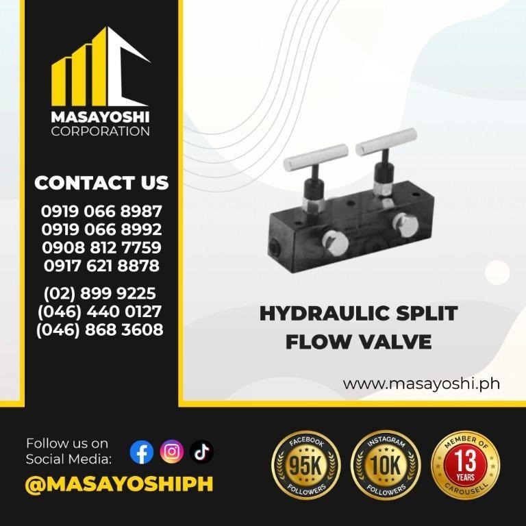 Hydraulic Split Flow Valve 2 | Flow Separator Valve | Valve | Split ...