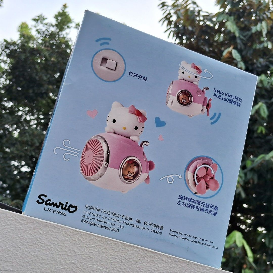 Kado Hello Kitty Portable USB Fan, Toys & Collectibles, Mainan di Carousell