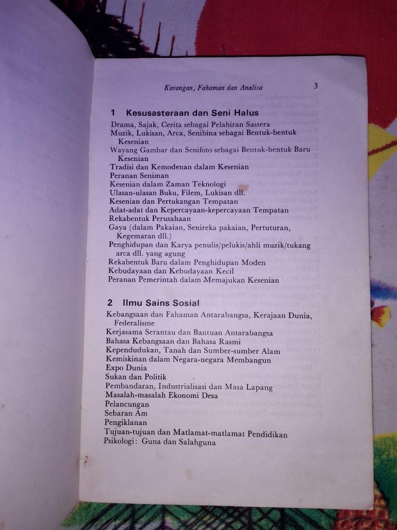 KARANGAN, FAHAMAN DAN ANALISA, Hobbies & Toys, Books & Magazines ...