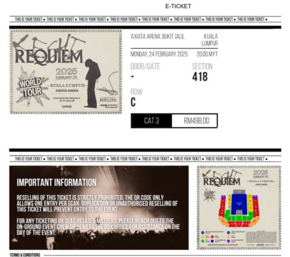 KESHI REQUIEM CAT 3 (can nego till sold), Tickets & Vouchers, Event ...