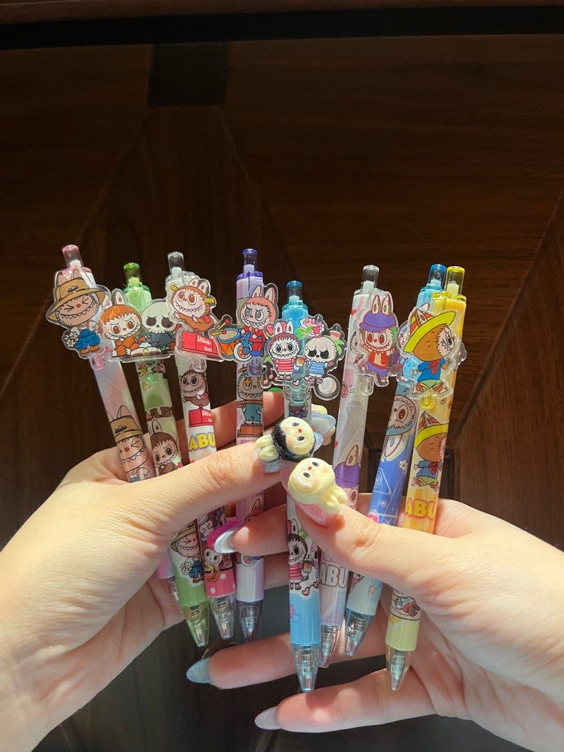 Labubu Gel Pens, Hobbies & Toys, Toys & Games on Carousell