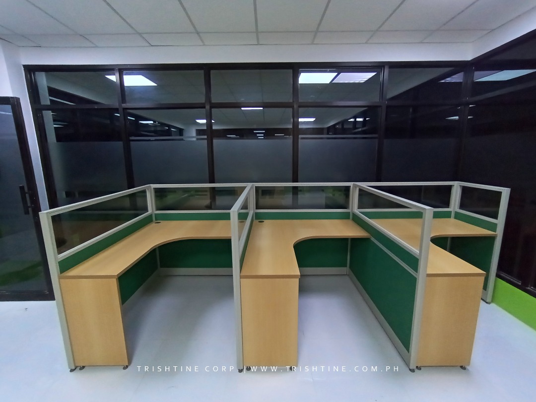 L-shape Partition / Cubiclr, Furniture & Home Living, Office Furniture ...