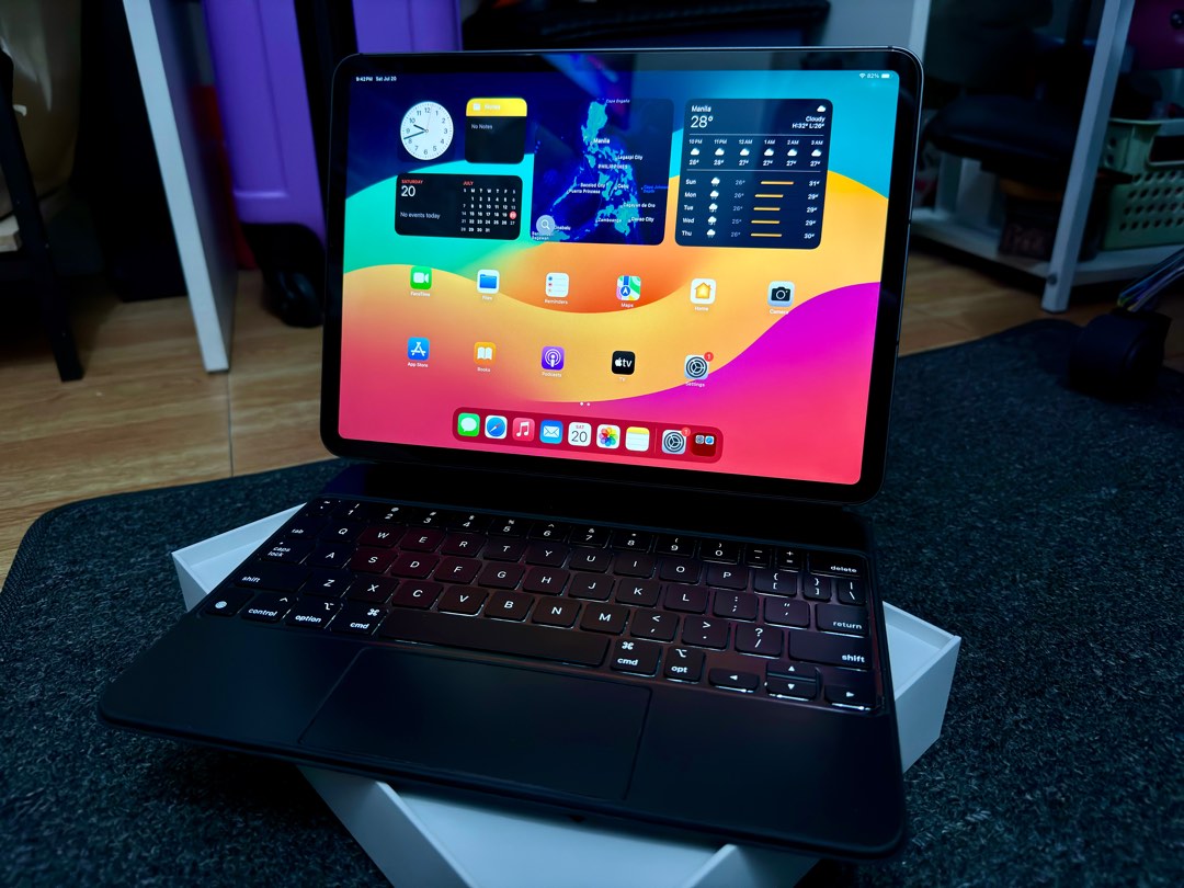 M1 iPad Pro 11inch 256GB WiFi+Cellular 5G with Magic Keyboard, Mobile ...