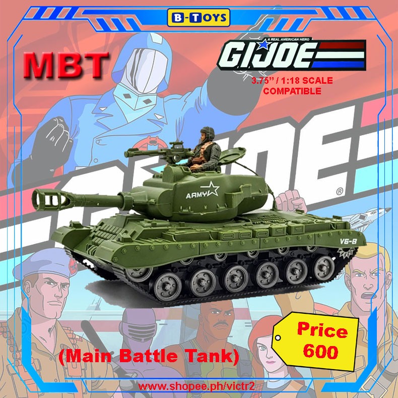 MBT (Main Battle Tank) 3.75" 1:18 Scale Compatible GI Joe 3.75" 1:18 ...