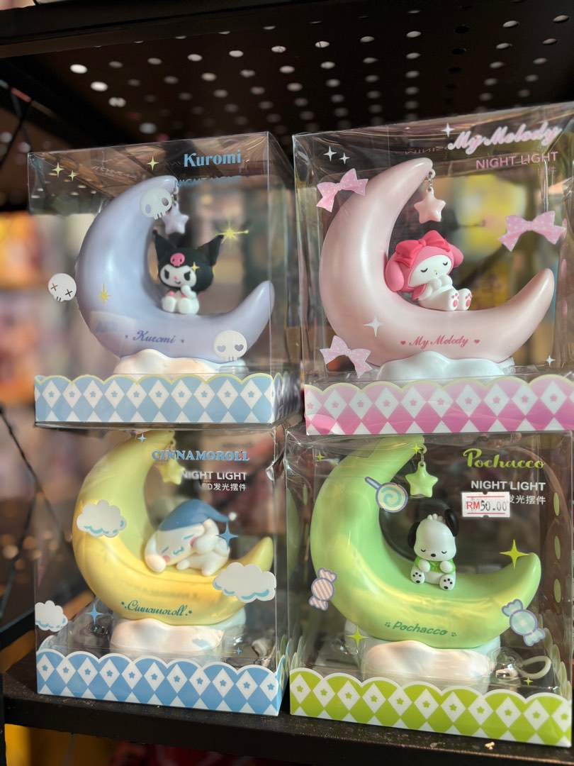 Miniso Sanrio Character Kuromi Melody Cinnamoroll Night Lamp Figure ...