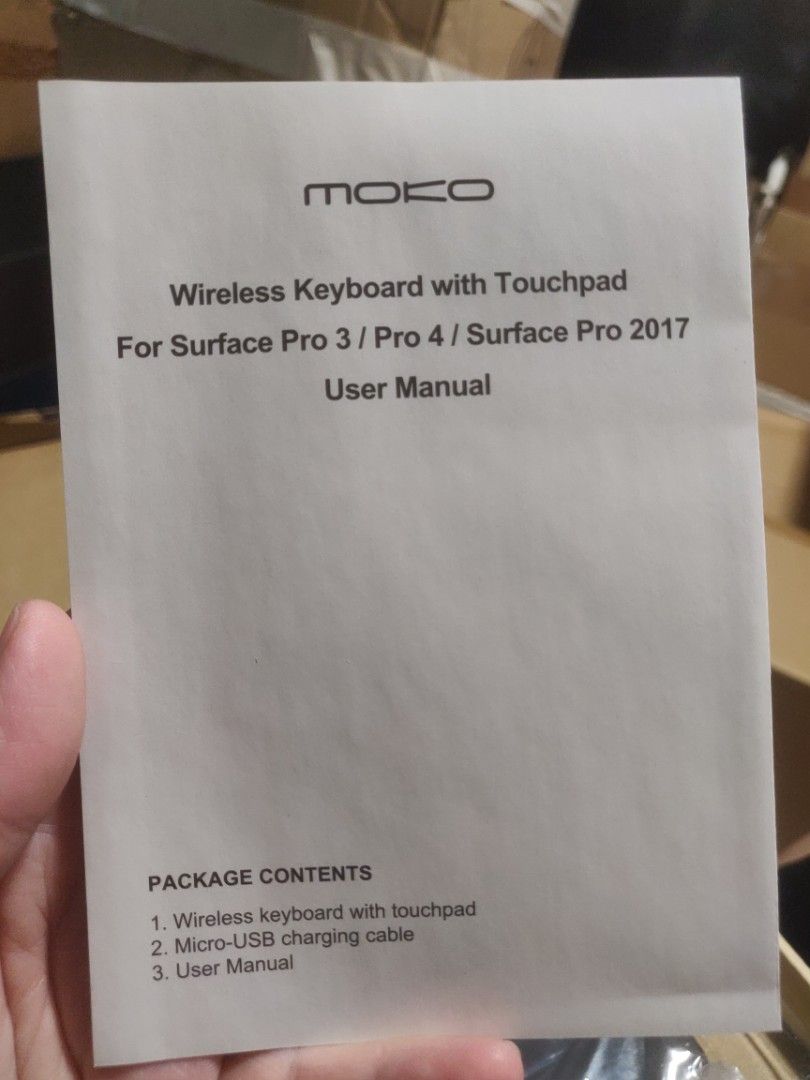 Moko wireless keyboard with touchpad, Computers & Tech, Parts ...