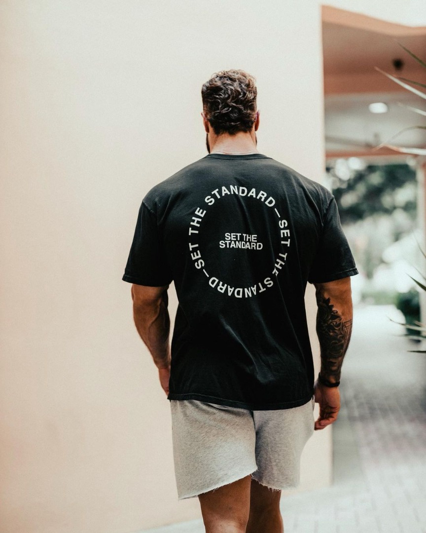 [NEW] Cbum "Circle Set The Standard" Oversized T Shirt, Men's Fashion ...