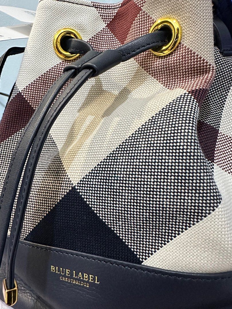 (New) Original Blue Label Bucket Bag- limited edition with leather ...