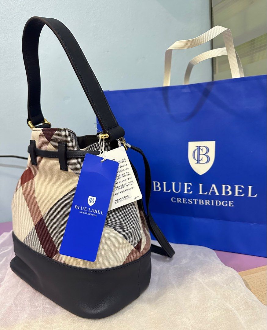 (New) Original Blue Label Bucket Bag- limited edition with leather ...